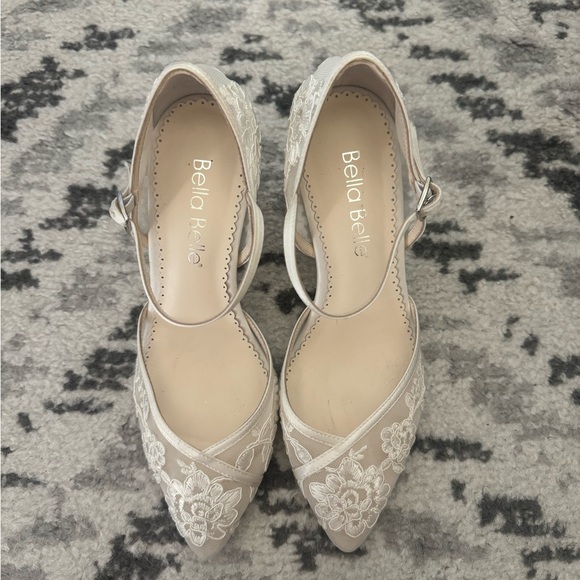 Bella Belle USA | Shoes | Bella Belle Chelsea Ivory Block Heel | Poshmark